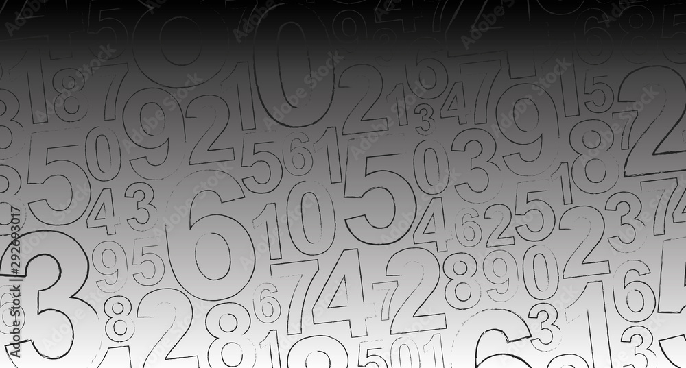 number background Stock Illustration | Adobe Stock