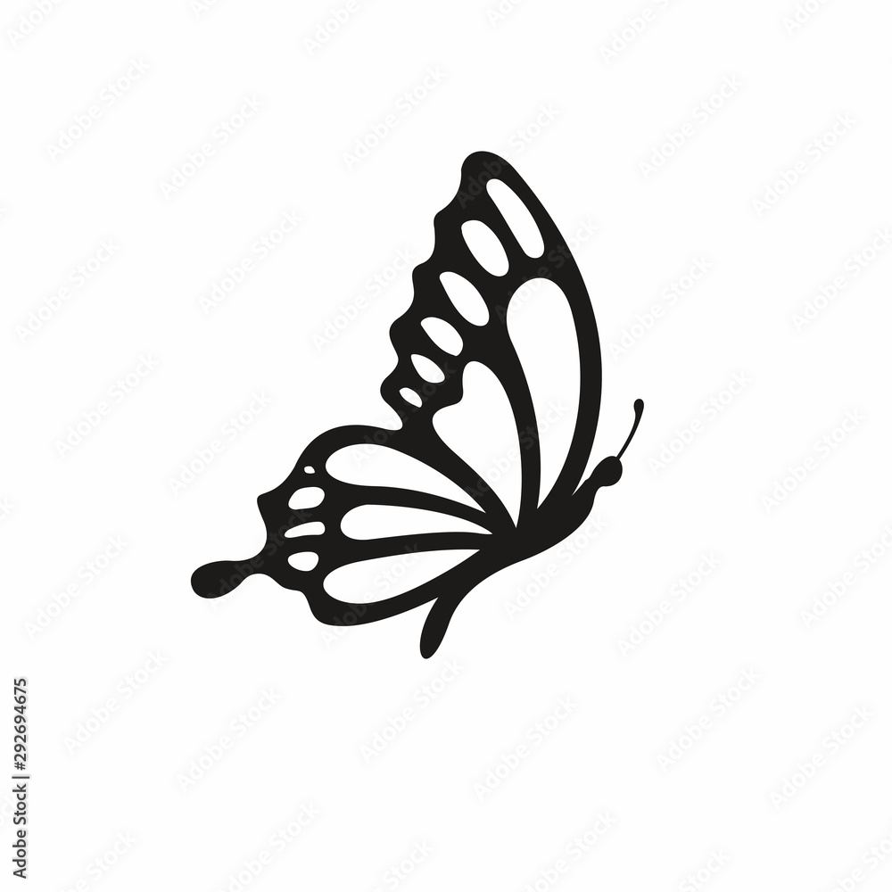 Butterfly icon vector Stock Vector | Adobe Stock