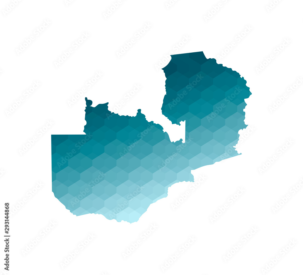 Vector isolated illustration icon with simplified blue silhouette of ...