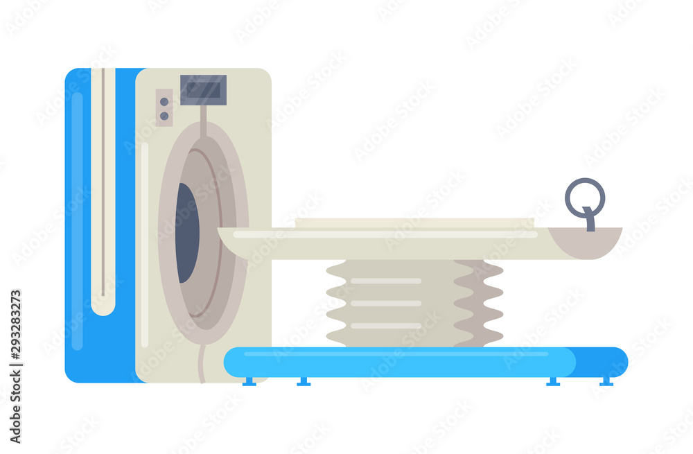 Computed tomography brain. Hospital medical equipment MRI magnetic ...