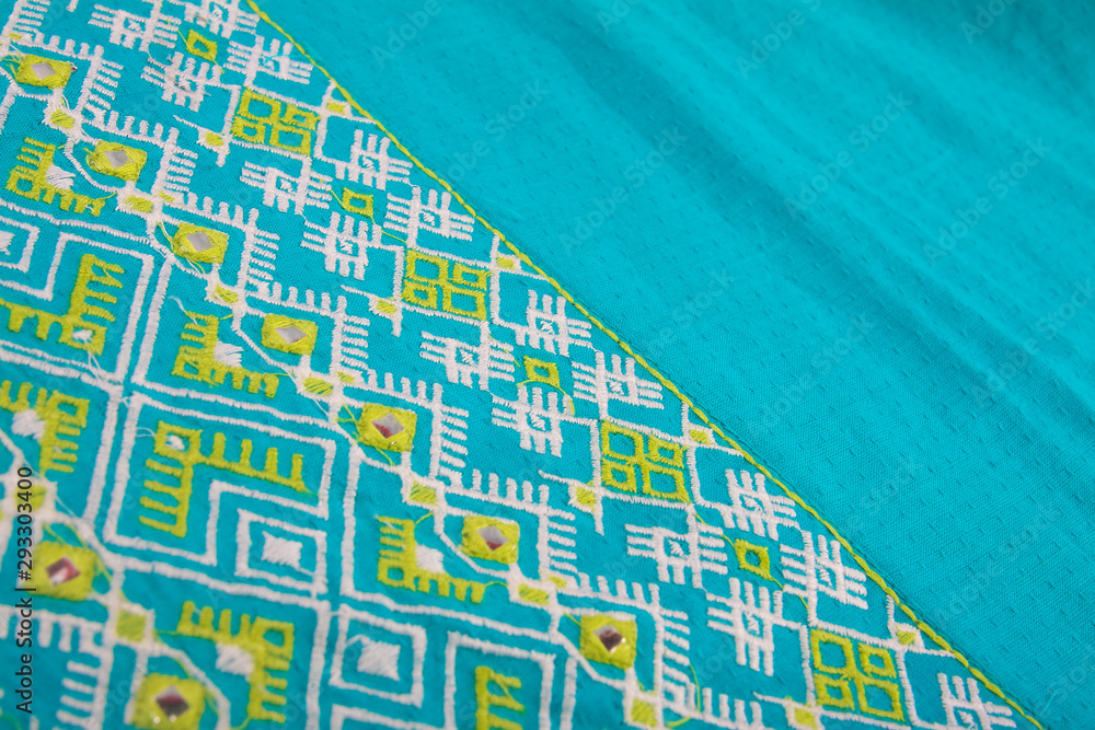 Indian traditional kurti with embroidery design pattern Stock Photo ...