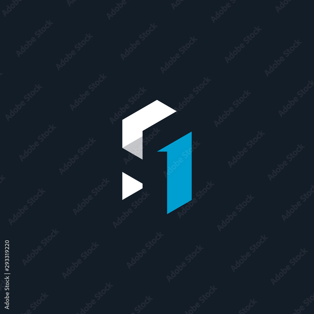 H one logo flat monogram Stock Vector | Adobe Stock