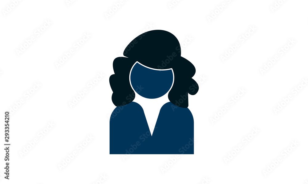 Judge icon for judicial roles in the courtroom Stock Vector | Adobe Stock