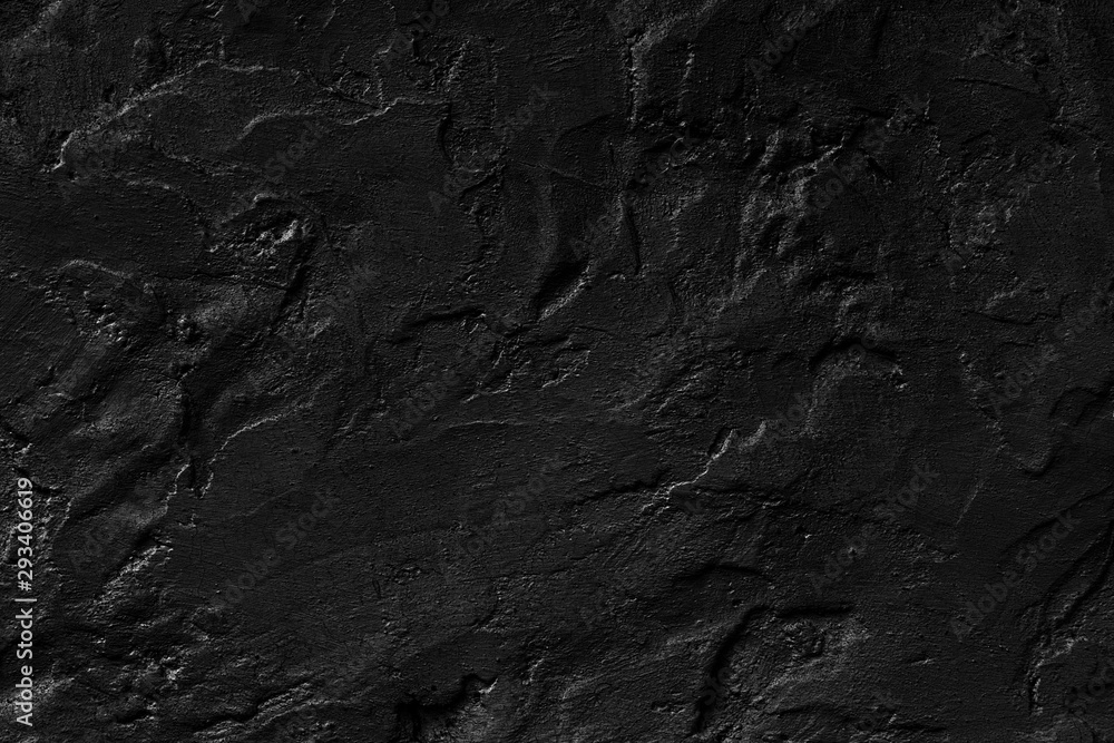 Seamless black rough concrete wall texture background. dark cement wall ...
