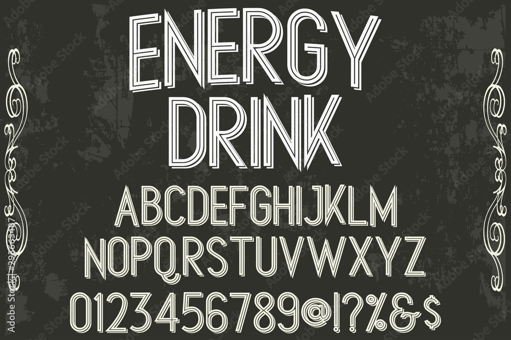 abc Font alphabet Script Typeface handcrafted handwritten vector label ...