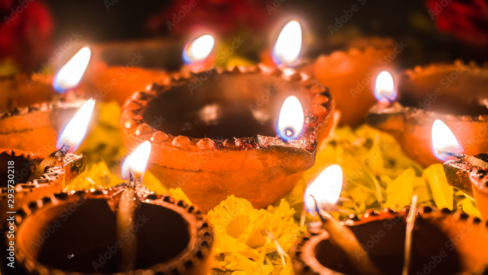 Diwali Diya(oil lamp) also known as diva. Diwali is biggest festival of ...