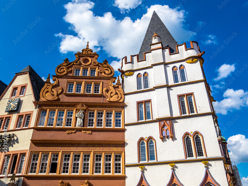 Main Market Square buildings partial exterior view with the Red House ...