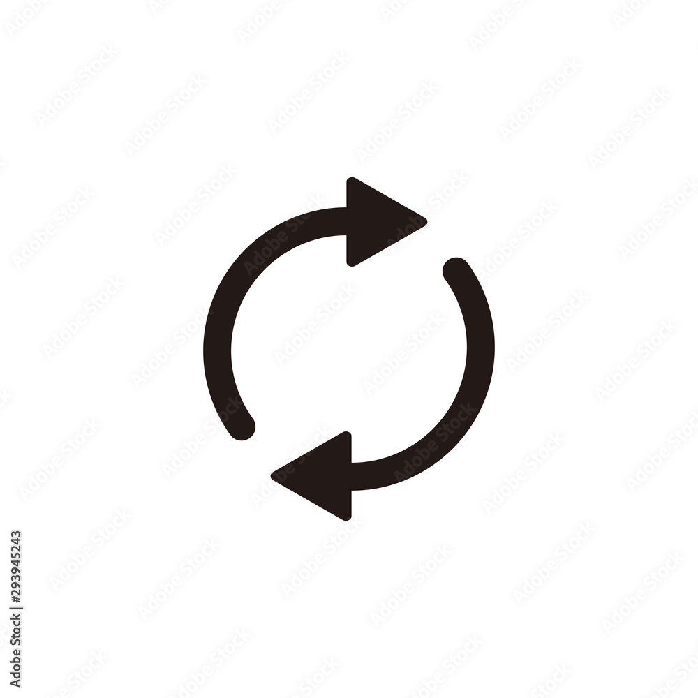 Reverse arrow icon symbol vector Stock Vector | Adobe Stock