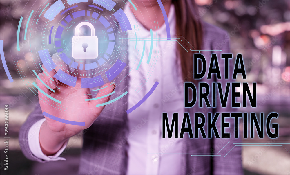 Handwriting text Data Driven Marketing. Conceptual photo Strategy built ...