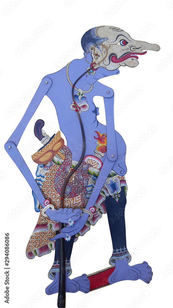 Puppet or Wayang Kulit, one of the traditional art of Java, Indonesia ...