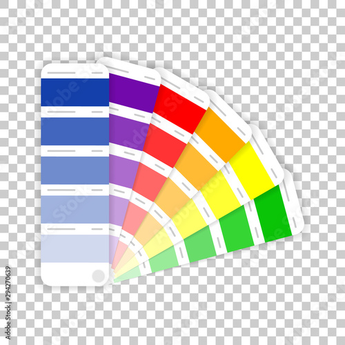 Color palette guide on transparent background. Vector illustration ...