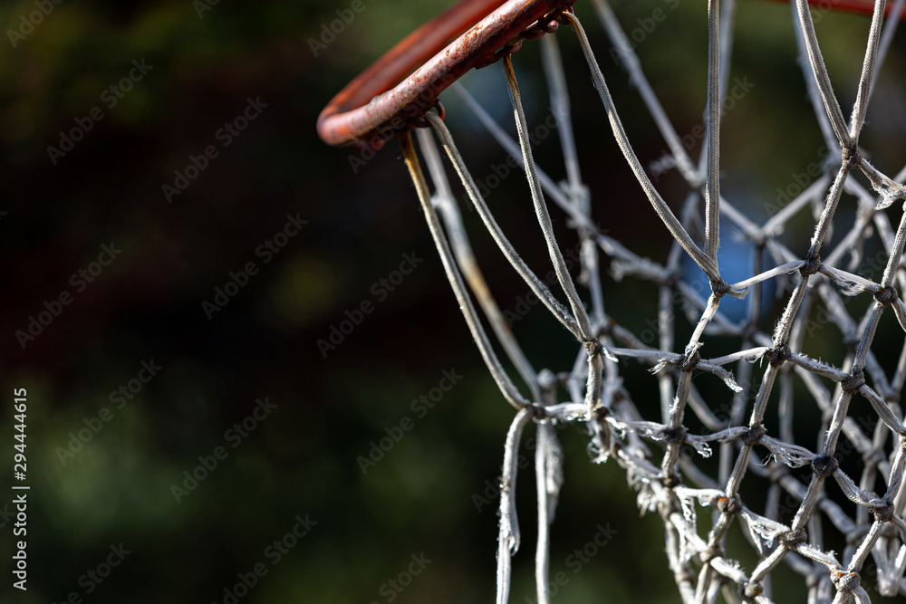 Side View Broken Basketball Net Stock Photo | Adobe Stock