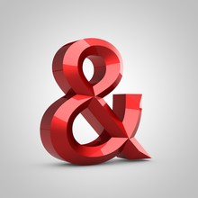 Ampersand Symbol Red Free Stock Photo - Public Domain Pictures