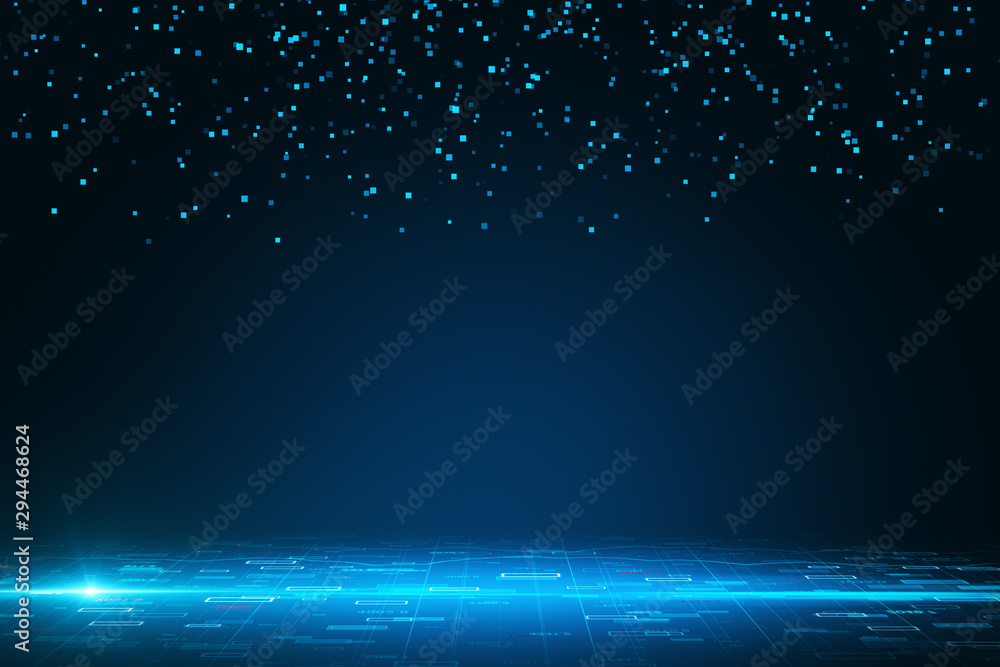 Blue digital backdrop Stock Photo | Adobe Stock