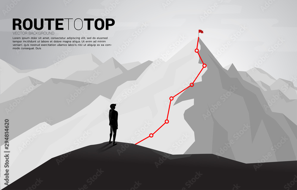 Route to the top of mountain: Concept of Goal, Mission, Vision, Career ...