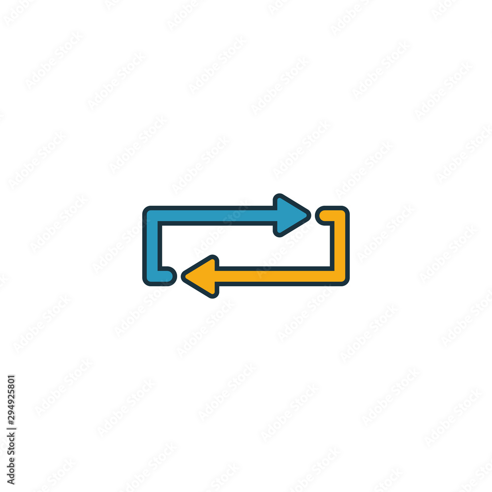 Repeat icon. Outline filled creative elemet from audio buttons icons ...