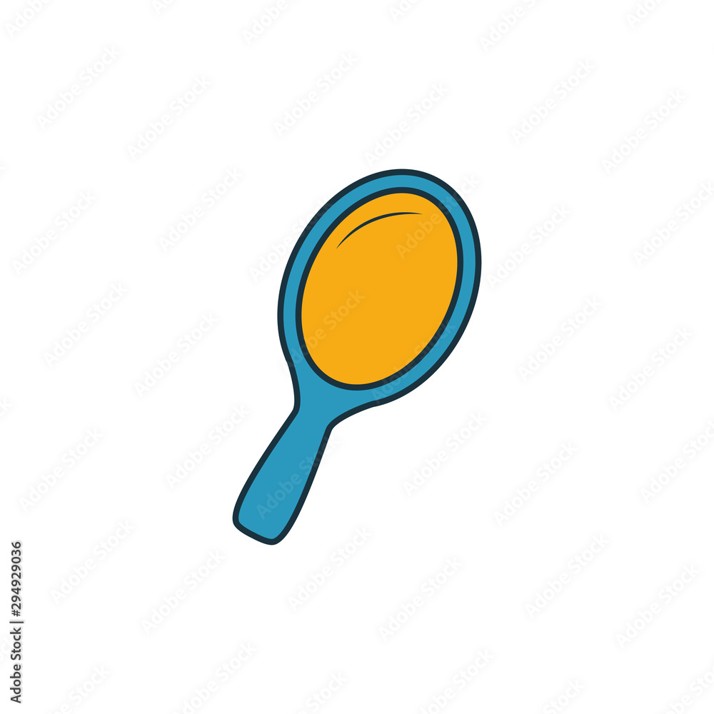 Mirror icon. Outline filled creative elemet from barber shop icons ...
