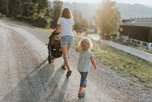 Mom Pushing Baby Stroller Free Stock Photo - Public Domain Pictures