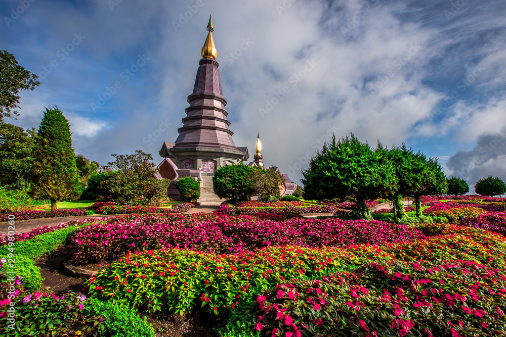 Background view of close-up tourist attractions, Landmark in Chiang Mai ...