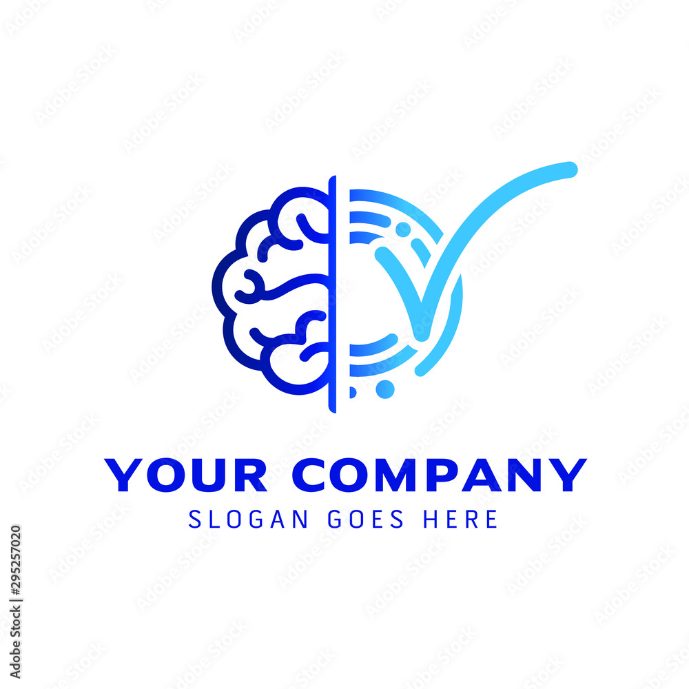 Logo Cervello Mente e Sinapsi Stock Vector | Adobe Stock