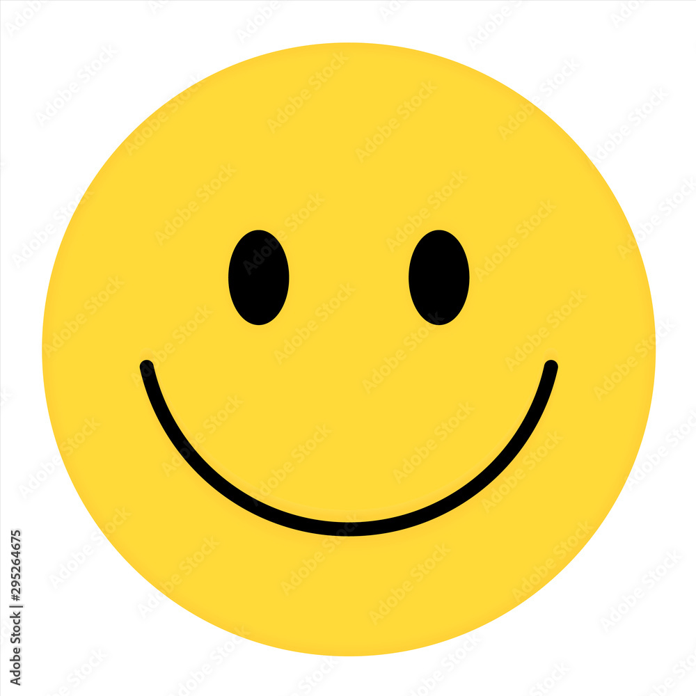 Smiley Face. Happy smiley emoji vector yellow. Vector happy circle face ...