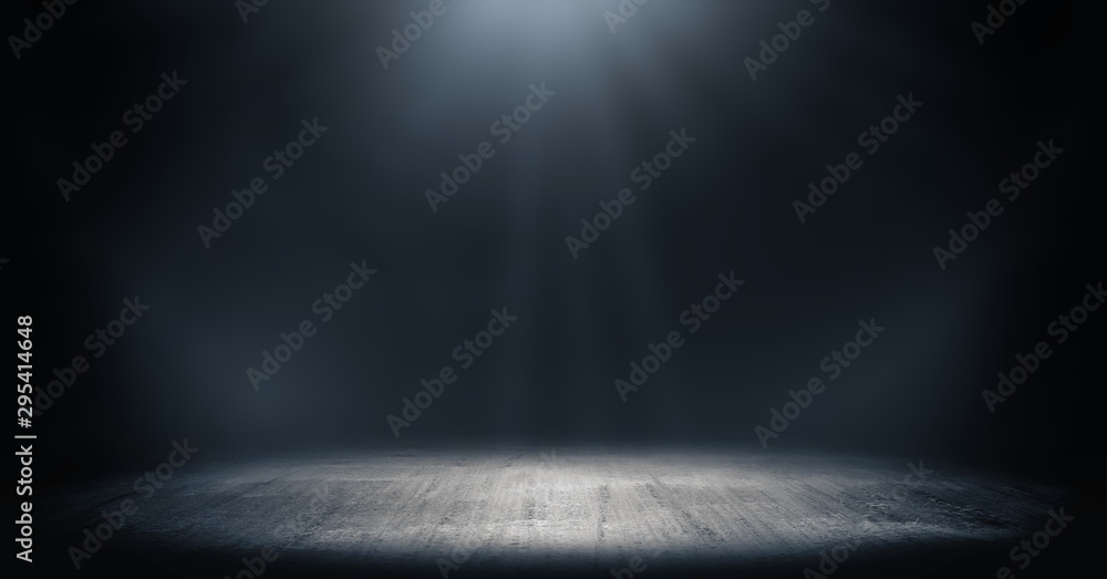 Dark room with light background. Stock Photo | Adobe Stock