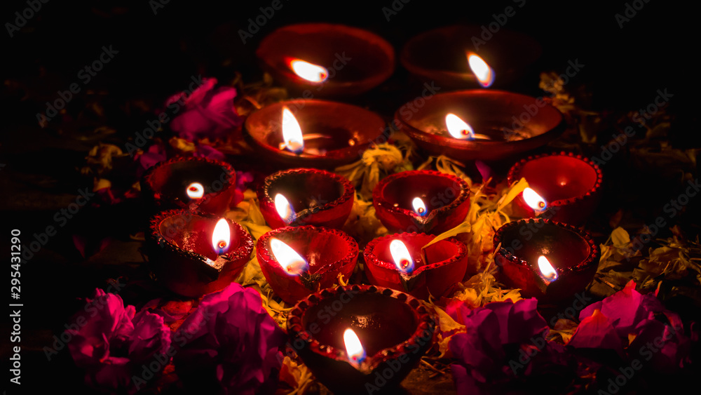 Diwali Diya(oil lamp) also known as diva. Diwali is biggest festival of ...