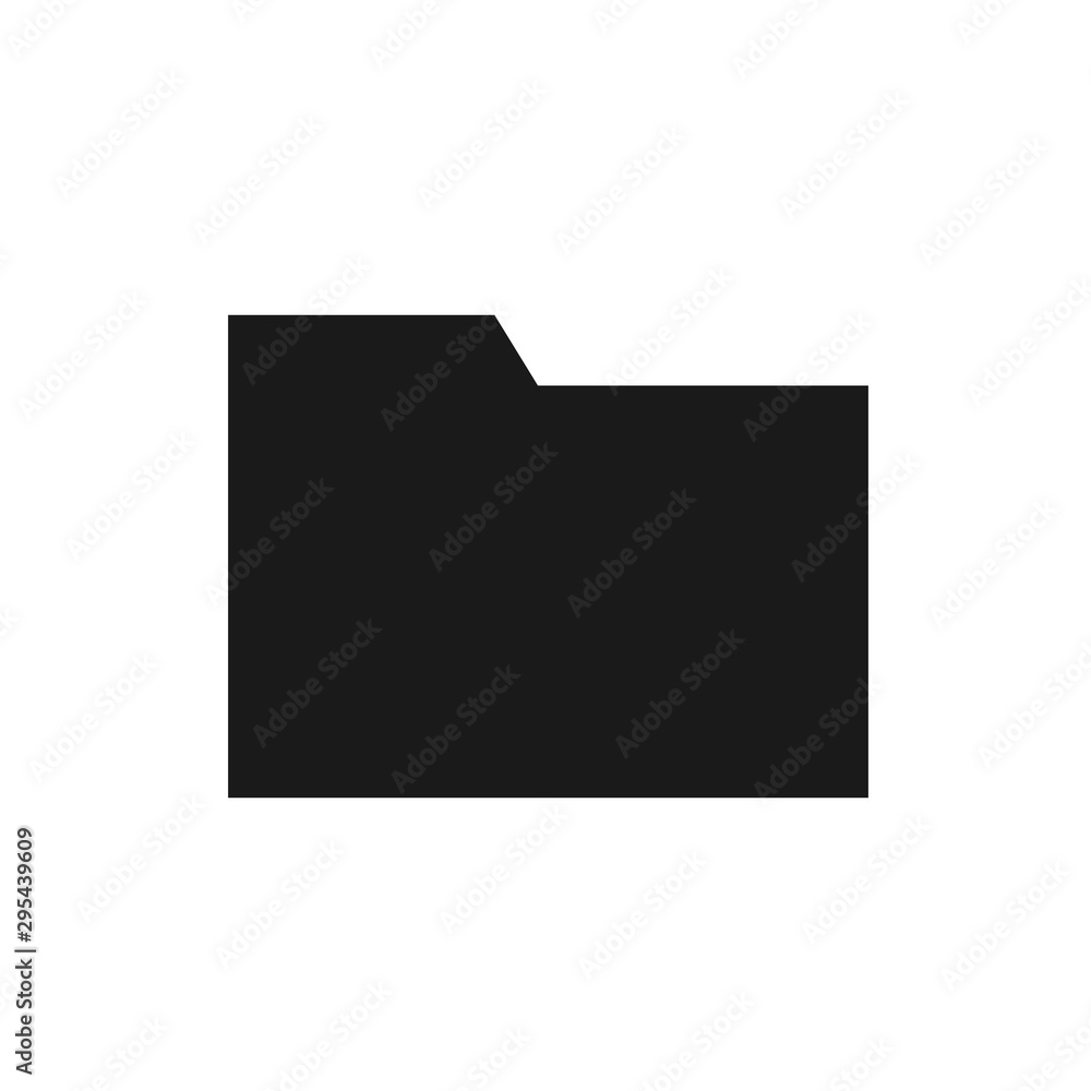 Folder Icon Vector Illustration. Flat Folder Icon – Vector Stock Vector ...
