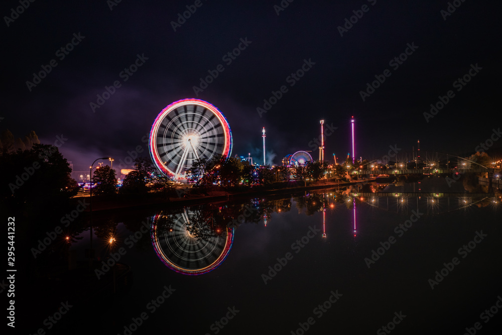 Ferris Wheel at Volksfest, Cannstatter Wasen, Stuttgart Germany Stock ...