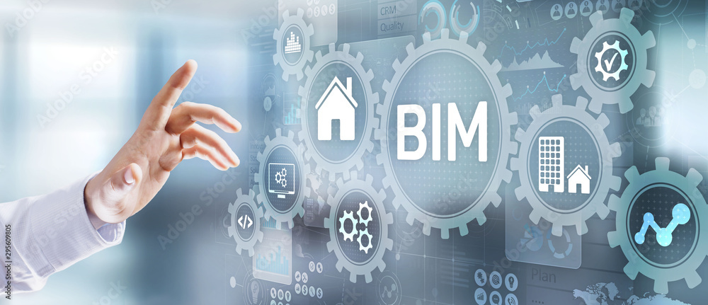 Building information modeling BIM Software architecture system. Stock ...
