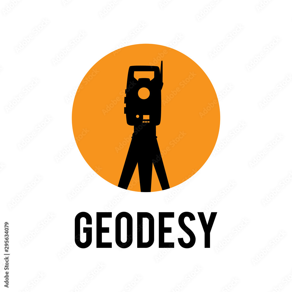 Vector logo of geodesy, design and topography Stock Vector | Adobe Stock