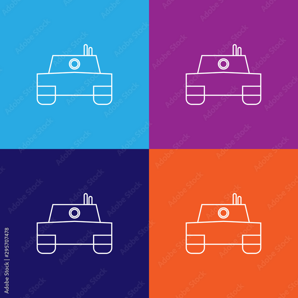 vector tank icon. Elements of military illustration icons. Signs ...
