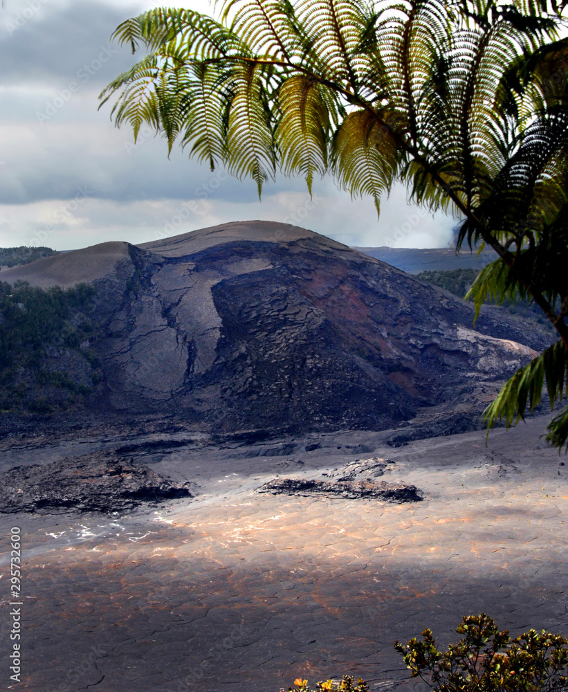 Puu Puai Crater and the Kilauea Iki Trail Stock Photo | Adobe Stock