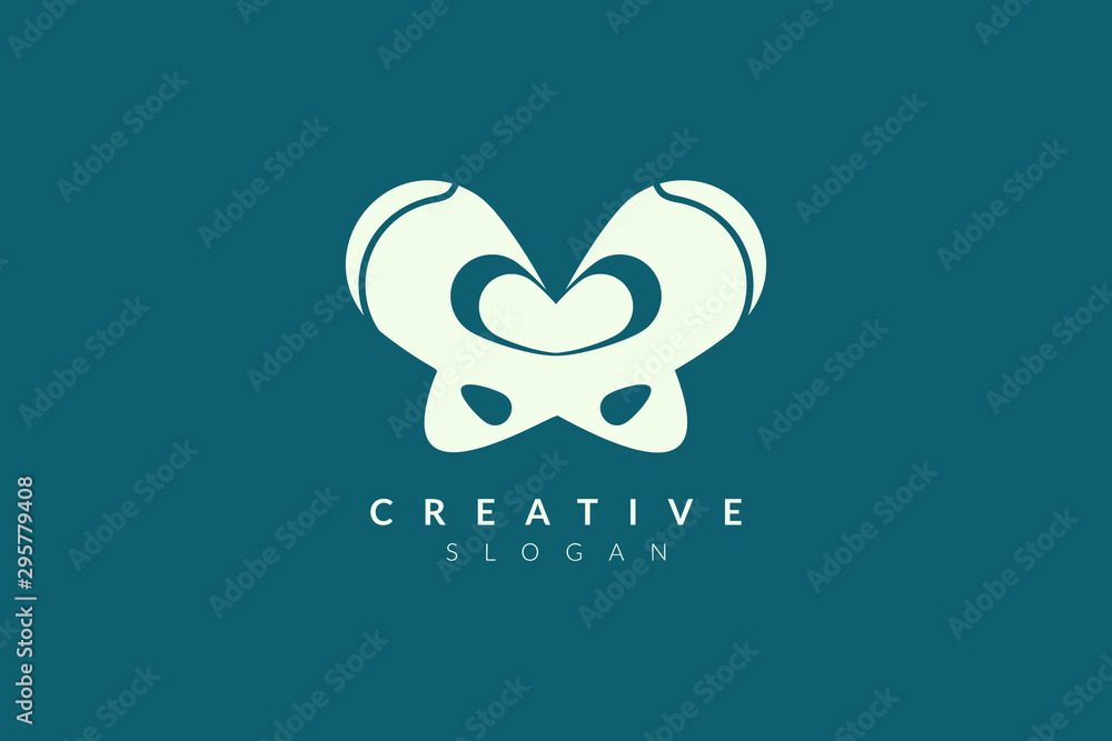 Vector illustration of pelvic bone shape design. Minimalist and simple ...