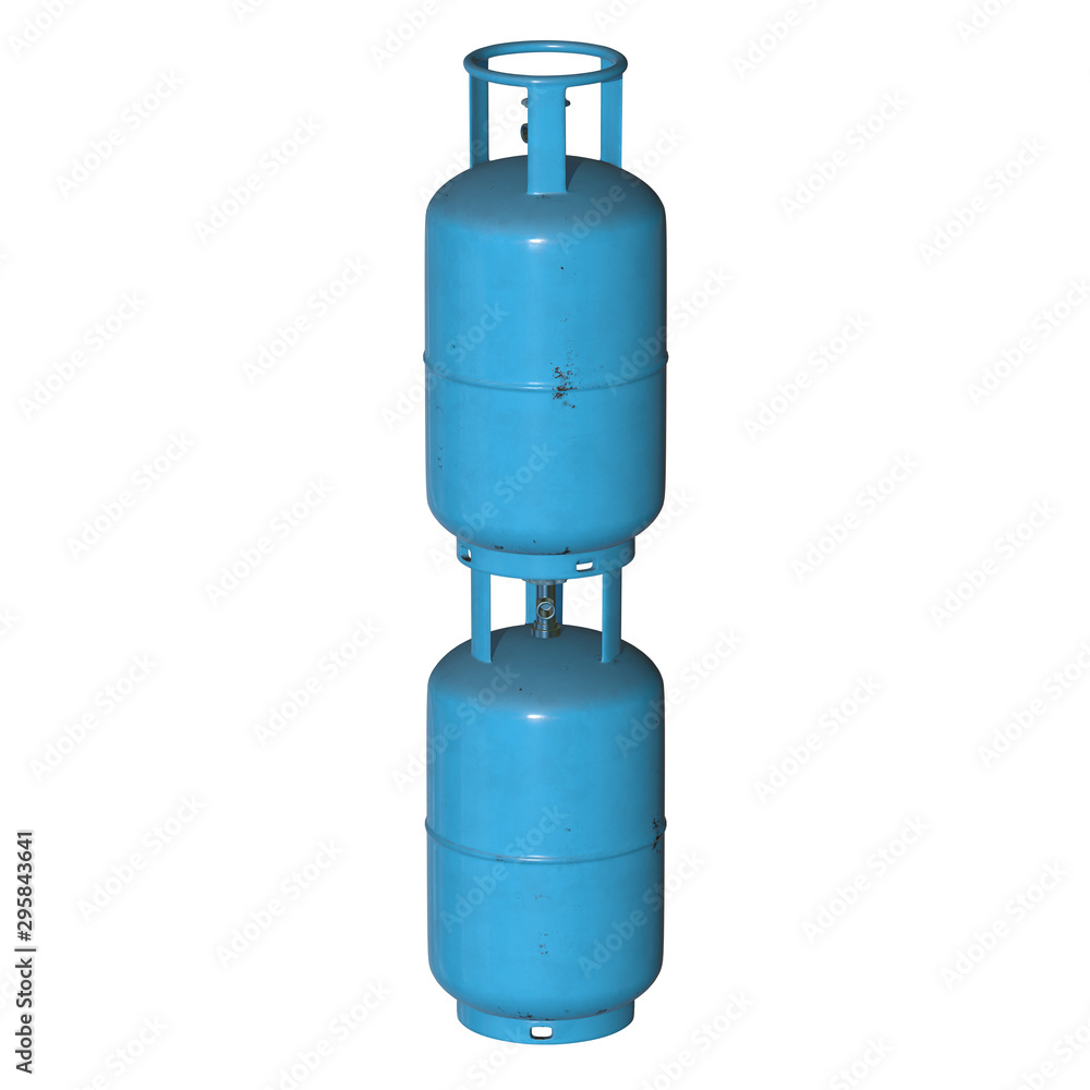 Gas cylinder lpg tank gas-bottle. Propane gas-cylinder balloon. Cylindrical container with ...