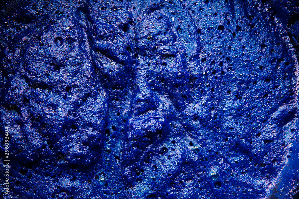 Thai traditional fabric process. Close Up of Indigo plant fermentation ...