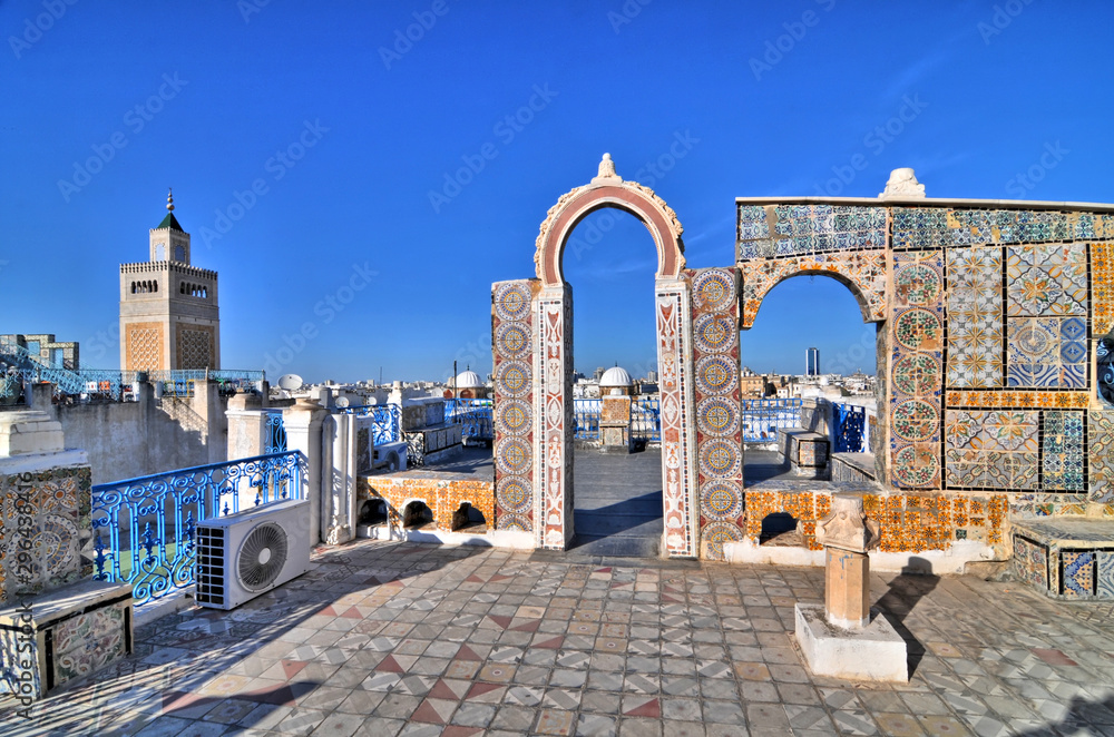 Tunis - the capital and the largest city of Tunisia. Stock Photo ...