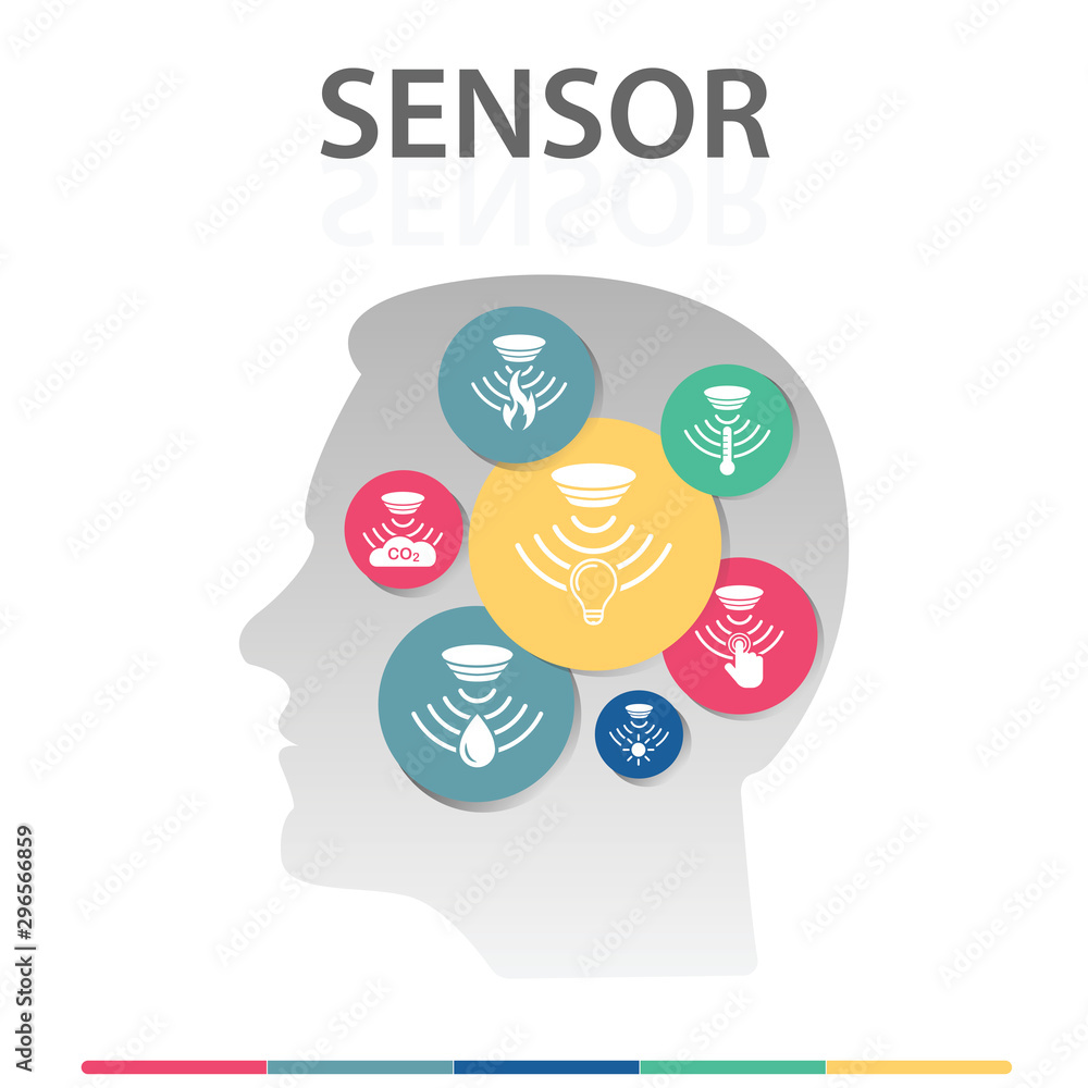 Sensor Infographics vector design. Timeline concept include flame ...