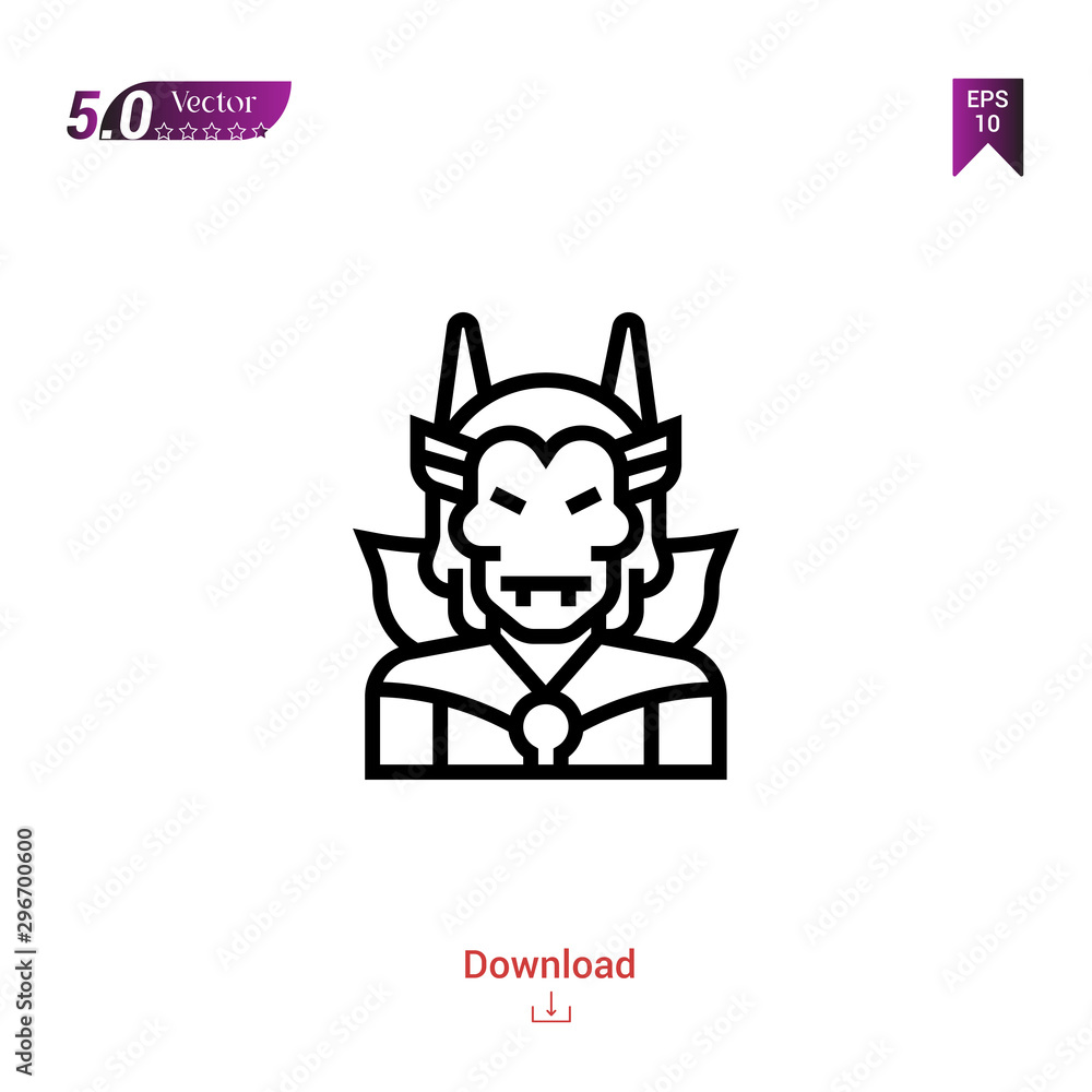 devil game character vector . Best modern, simple, isolated, game, logo ...