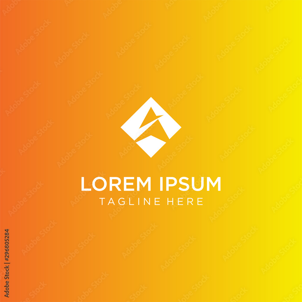 Letter A Square Logo . Abstract square arrow logo design concept ...