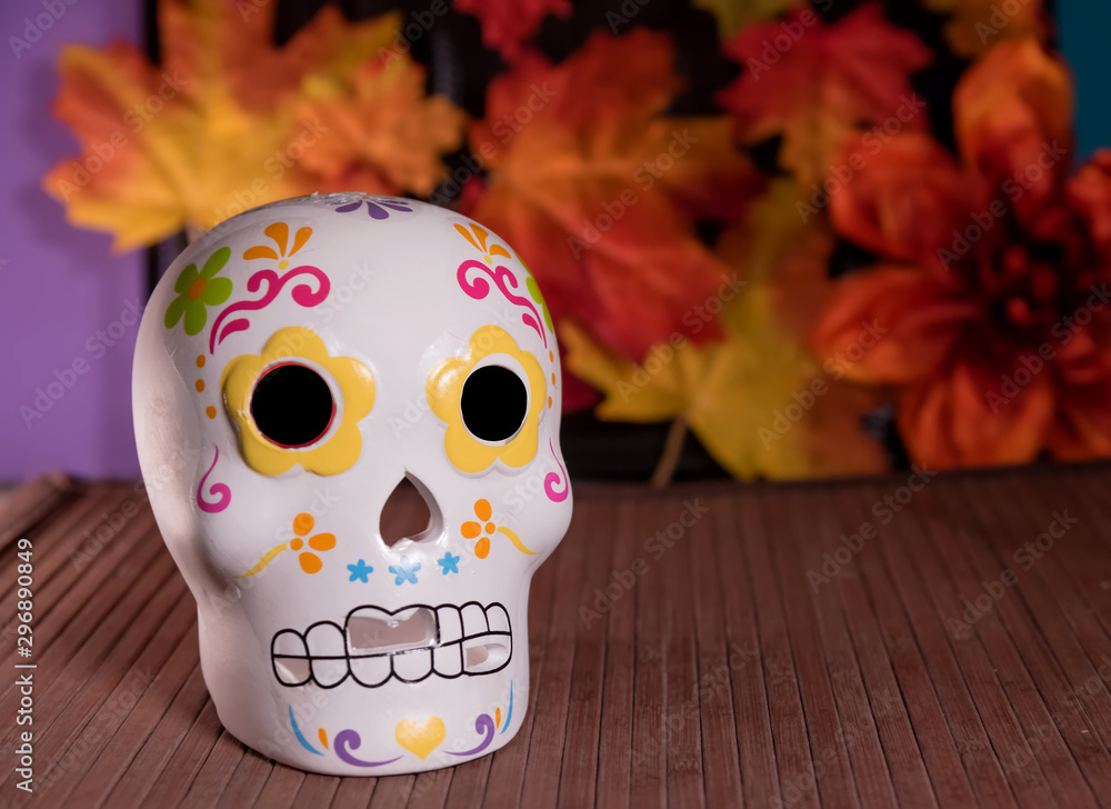 Catrina skull - Day of the dead celebration - Calaverita Dia de muertos ...