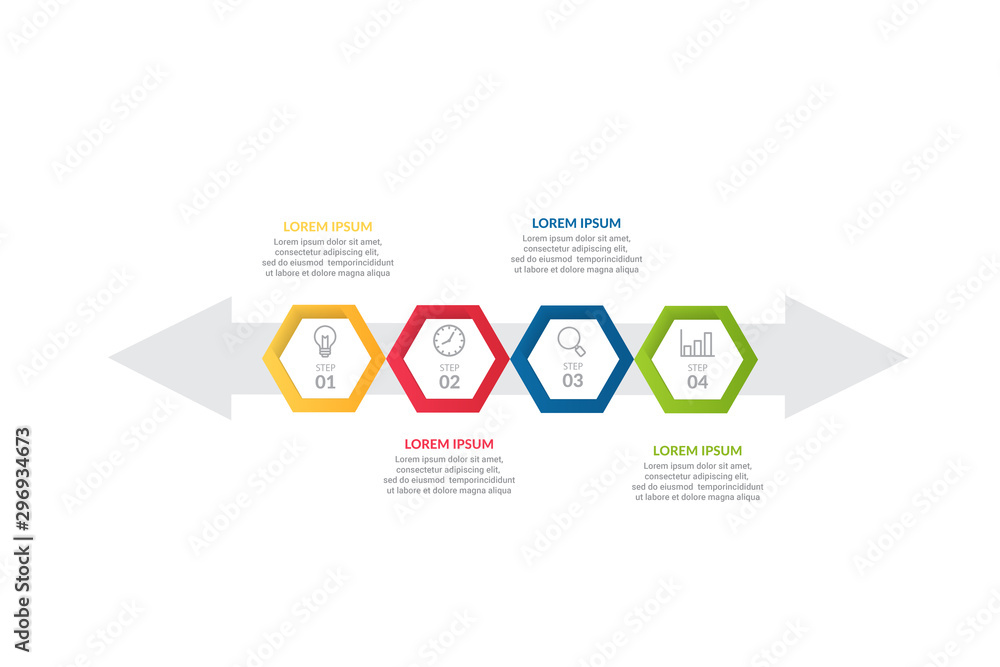 infographic flow chart design . business infographic concept for ...