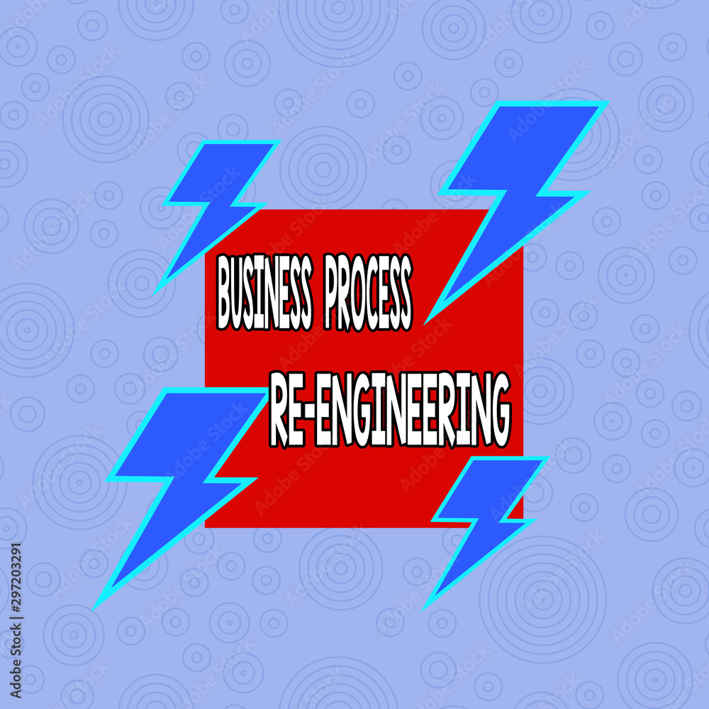 Conceptual hand writing showing Business Process Re Engineering ...