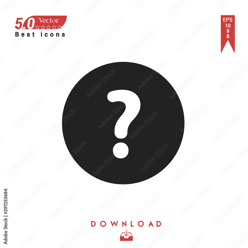 black question-mark icon. question-mark vector isolated on white ...