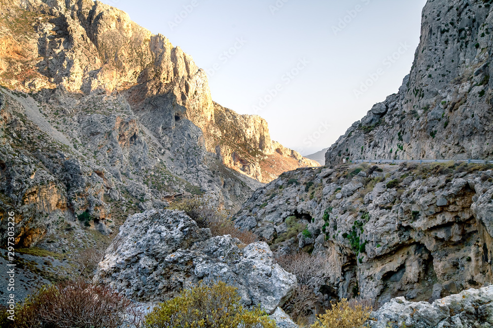 Kourtaliotiko gorge at summer. Greece. Crete. Stock Photo | Adobe Stock