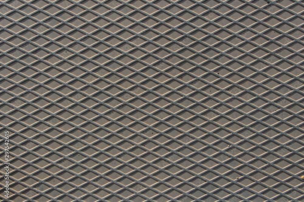 iron layer of gray paint, ribbed metal sheet, metal texture with gray ...