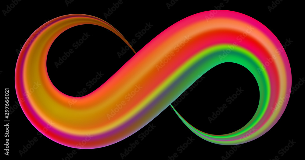 เวกเตอร์ Stock Infinity symbol. Vector brush stroke bold sign. | Adobe ...