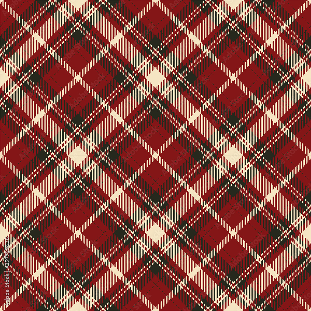 Tartan scotland seamless plaid pattern vector. Retro background fabric ...