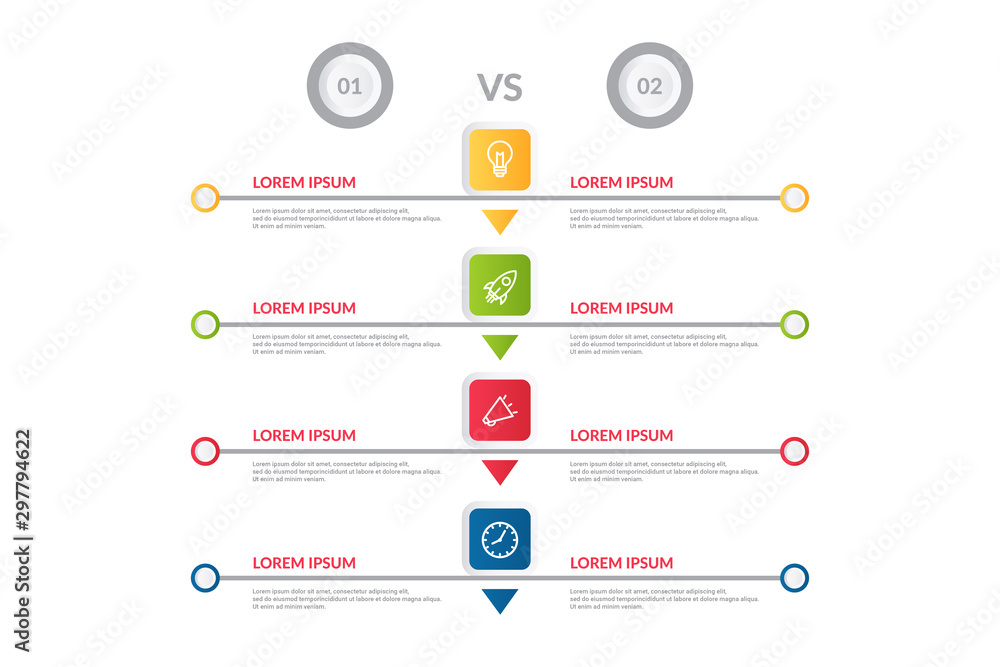 infographic flow chart design . business infographic concept for ...