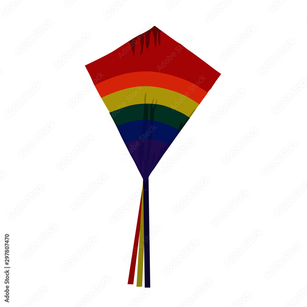 kite realistic vector illustration isolated Stock Vector | Adobe Stock
